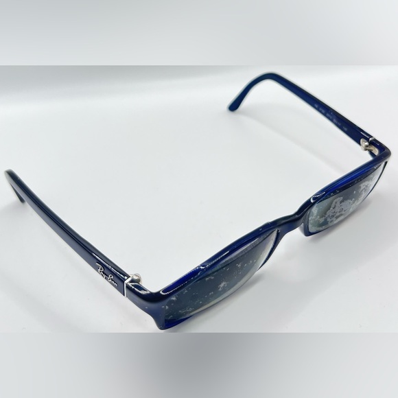Ray-Ban | Accessories | Rayban Rb 52 Blue Rectangular Sunglasses Frames ...